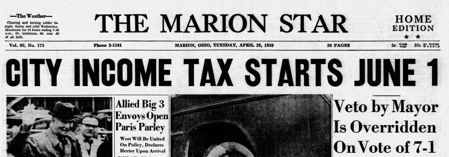 THE HISTORY OF MARION’S INCOME TAX: THE ESTABLISHMENT – MarionWatch ...